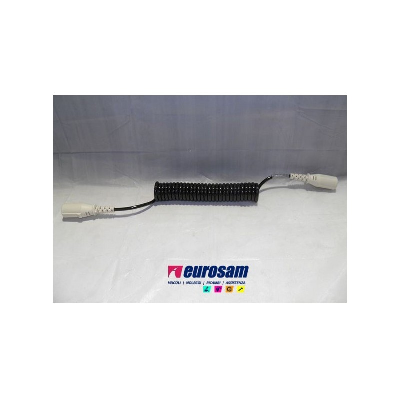 611050 cavo elettrico spiralato con spine 7 poli 24v iso 3731 tipo s