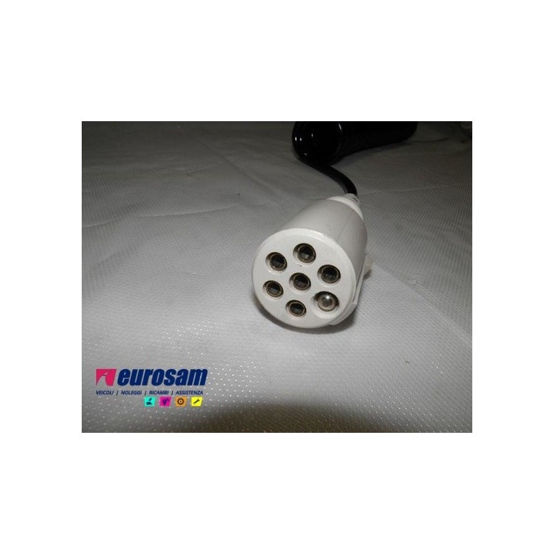 611050 cavo elettrico spiralato con spine 7 poli 24v iso 3731 tipo s